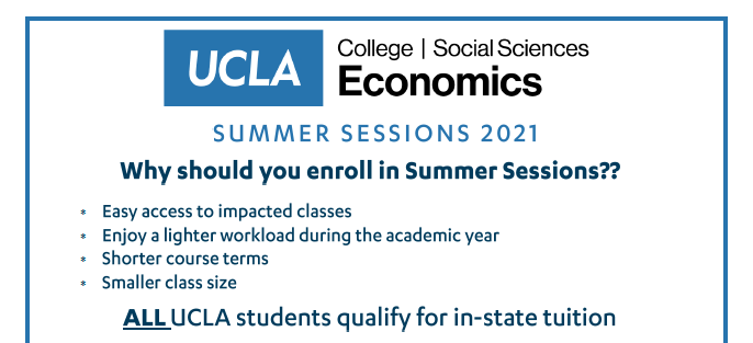 LA Social Science 2021 Summer Course Previews: Department of Economics ...